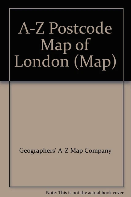 A-Z POSTCODE MAP of London,Geographers' A-Z Map Company £4.62 - PicClick UK