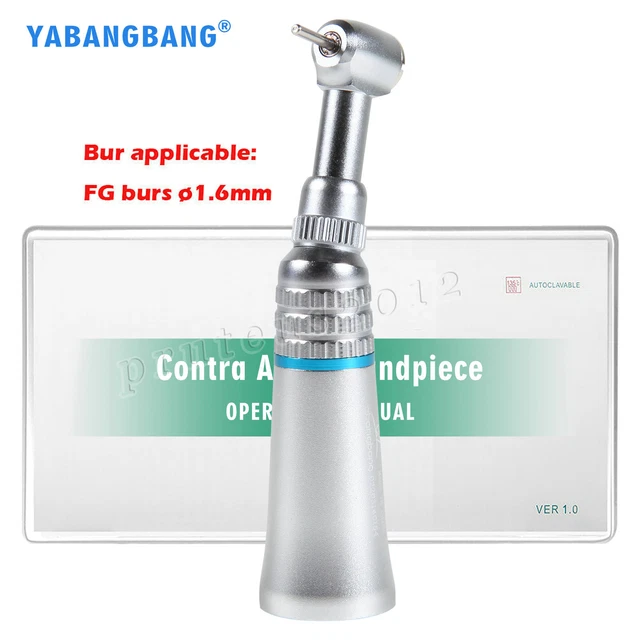 DENTAL FG 1.6MM Slow Low Speed Contra Angle Handpiece Friction Grip ...