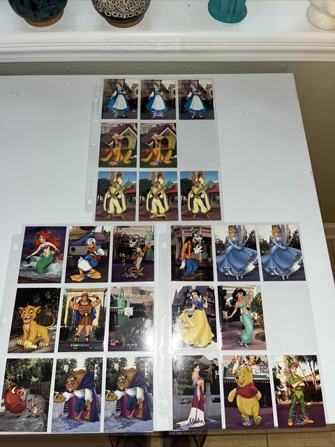 WALT DISNEY WORLD SIGNATURE SERIES TRADING CARDS LOT OF 25 Cards $9.05 ...