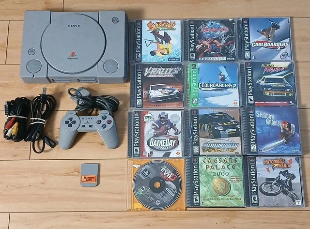 SONY PLAYSTATION 1 PS1 Console Bundle 12 Games - SCPH-7001 - Resident ...