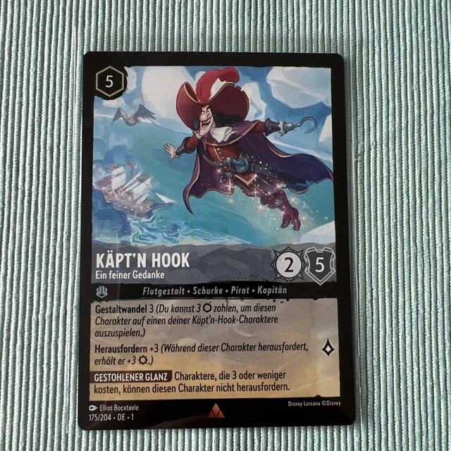 DISNEY LORCANA TCG - German - Captain's Hook - A Fine Thought 175/204 £ ...