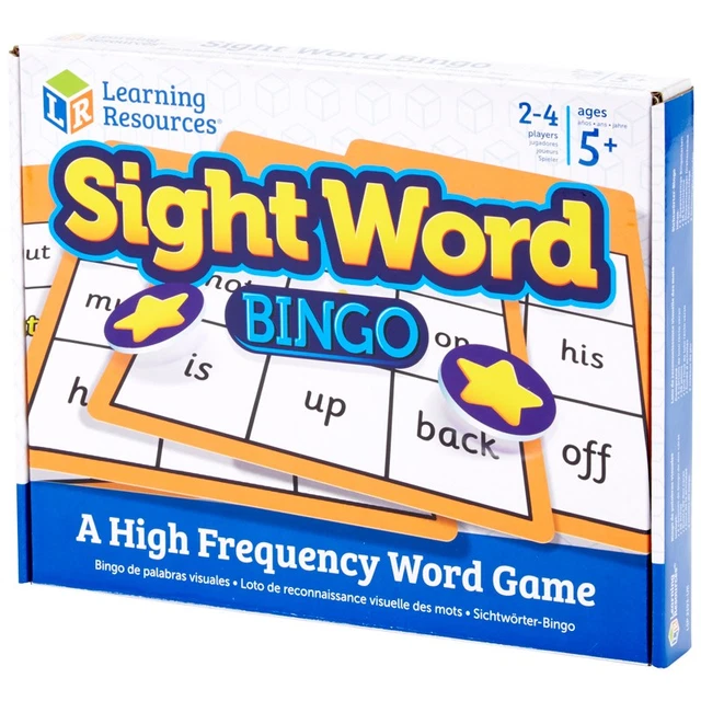 LEARNING RESOURCES SIGHT Word Bingo Educational Game LSP2193 2-4 ...