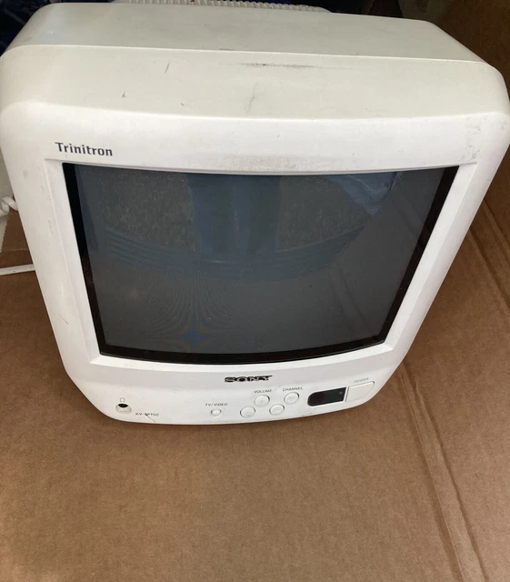 VINTAGE SONY TRINITRON KV-9PT50 9" CRT TV Color Retro Gaming Portable ...