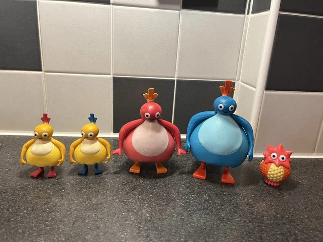 CBEEBIES TWIRLYWOOS PEEKABOO Toodloo BigHoo Toy Action Figures Family ...