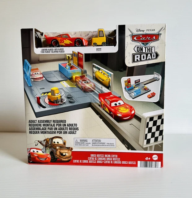 DISNEY PIXAR CARS On The Road Playset Lightning + Pitty Cars Mattel NEW ...