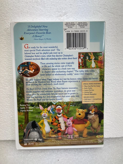 DISNEYS BOOK PH Pooh (Dvd, 2001, Vg) $10.77 - PicClick CA