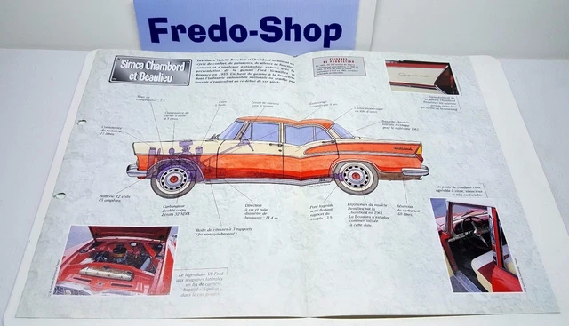 AUTOMOTIVE TECHNICAL INFORMATION Sheet - La Simca Chambord Et Beaulieu ...