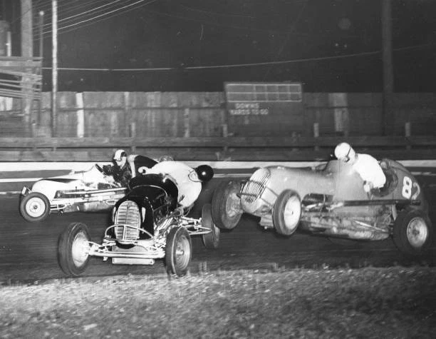 WEISSGLASS STADIUM MIDGET Races Early-1950s Motor Racing Old Photo EUR ...