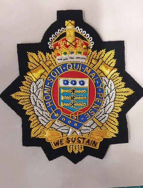 ROYAL LOGISTICS CORPS Blazer Badge RLC Blazer Badge High Quality NEW £ ...