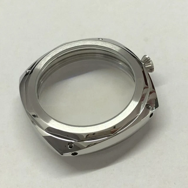 47MM STAINLESS WATCH Case For ETA 6497 6498 For Seagull ST3600 3621 ...