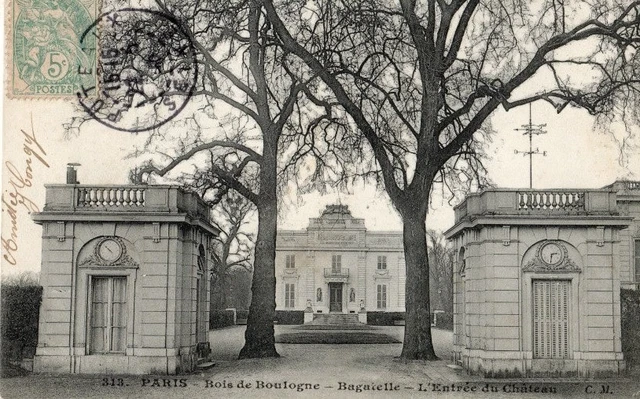 CPA PARIS BOIS De Boulogne Bagatelle L Entree Du Chateau Ecrite/Obliteree EUR 7,00 - PicClick FR