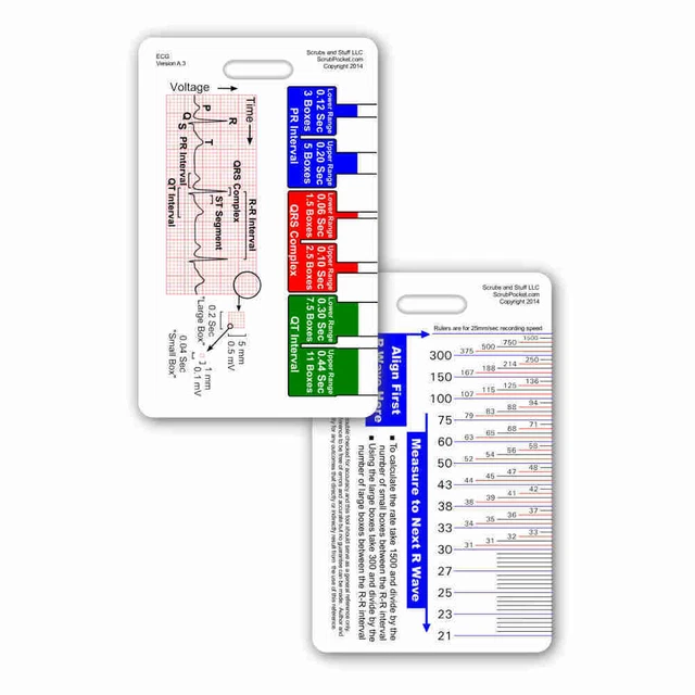 LAB VALUE VERTICAL Badge ID Card Reference Pocket Guide RN Nurse ...