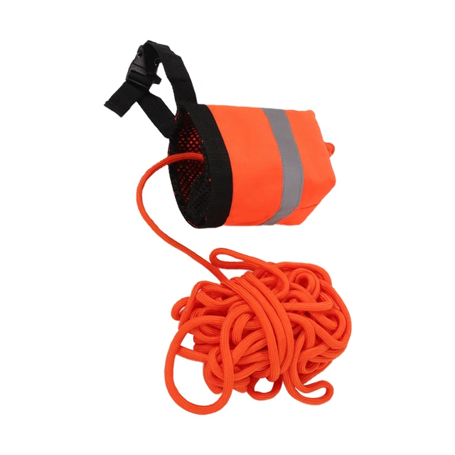 THROW ROPE BAG Life Saving Reflective Rope Water Floating Bag Saving Equipme £19.86 - PicClick UK