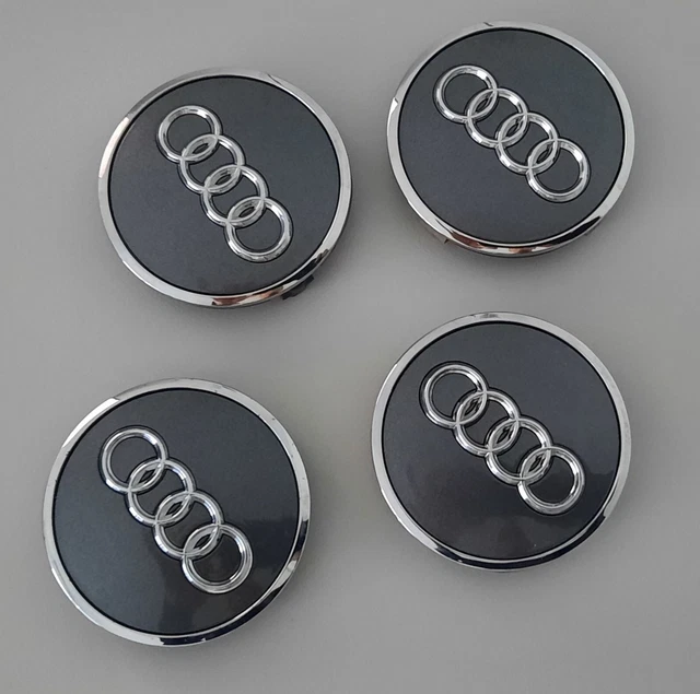 ORIGINAL AUDI NABENDECKEL Radkappen Felgendeckel Nabenkappen 60mm ...