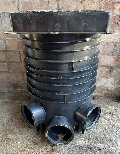 320MM MANHOLE INSPECTION Chamber Manhole - Base, 2 Riser, Square Cover ...