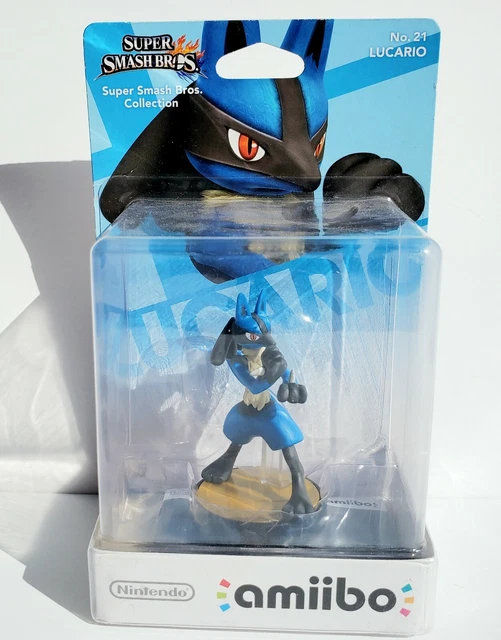 NEW AMIIBO LUCARIO Pokemon Super Smash Bros Switch 3DS WiiU 1st Print US Version EUR 16,77 ...