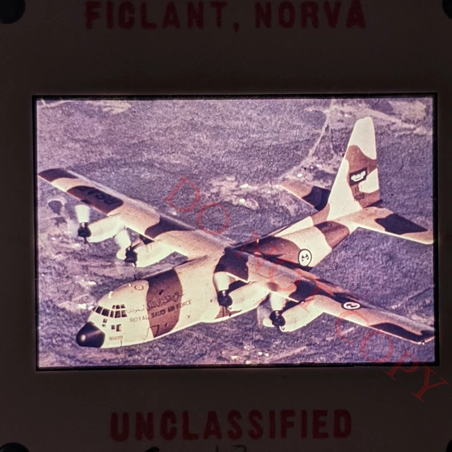 1960S ROYAL SAUDI Air Force Photo Slide Lockheed C-130 Hercules ...