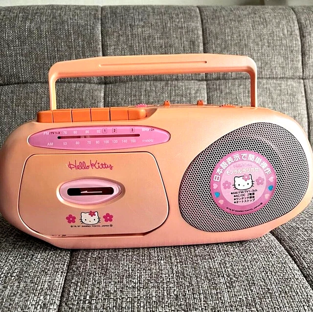 HELLO KITTY AM/FM Radio Kassettenrekorder Ghettoblaster 1976-1997 ...