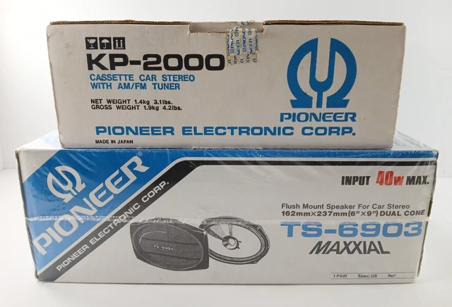 AUTORADIO CASSETTE RADIO AM/FM vintage Pioneer KP-2000 + haut-parleurs TS-6903 NEUF ! EUR 517,50 ...