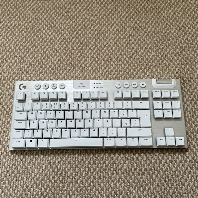 WHITE LOGITECH G915 Lightspeed TKL Wireless RGB Mechanical Gaming ...