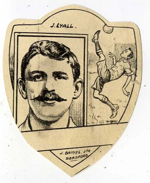 SELTENE JOHN BAINES Football, Manchester City, Jack Lyall c1909 (Gc4104 ...
