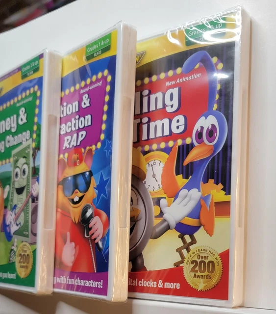 ROCK N LEARN 3 DVD Telling Time Addition & Subtraction Rap Money ...