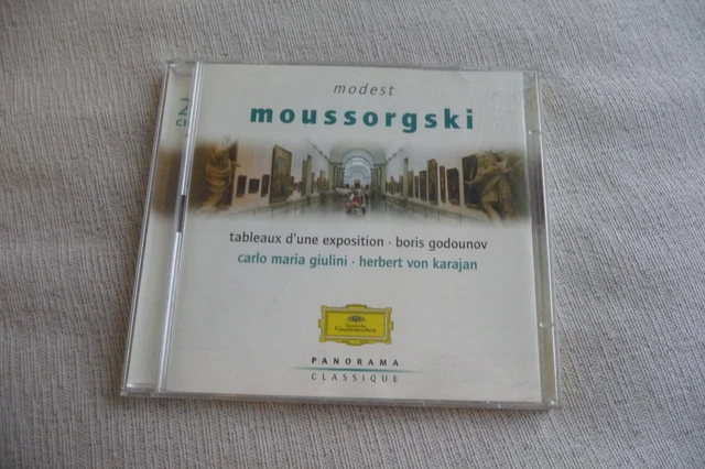 MODEST MOUSSORGSKI 2CD Panorama. Carlo Maria Giulini. Von Karajan Dgg ...