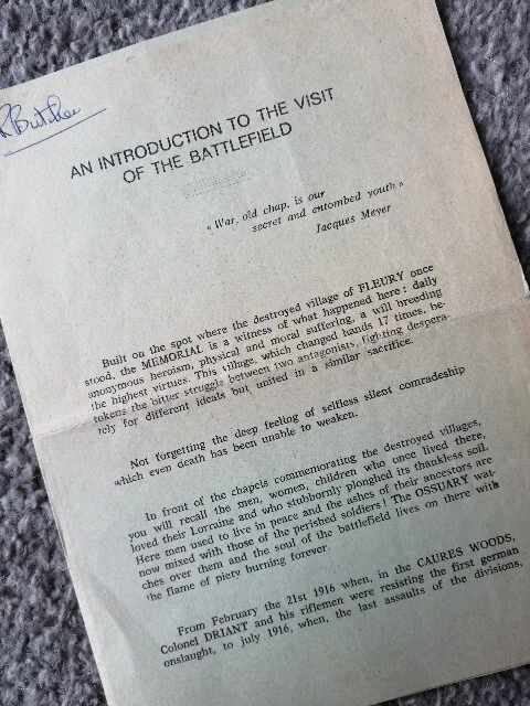 OLD WW1 BATTLEFIELD Leaflet And Map Verdun Memorial And Museum £0.99 ...