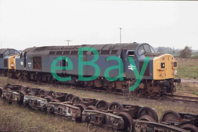 35MM RAILWAY SLIDE of Class 40 40141 @ Doncaster Works Copyright to ...