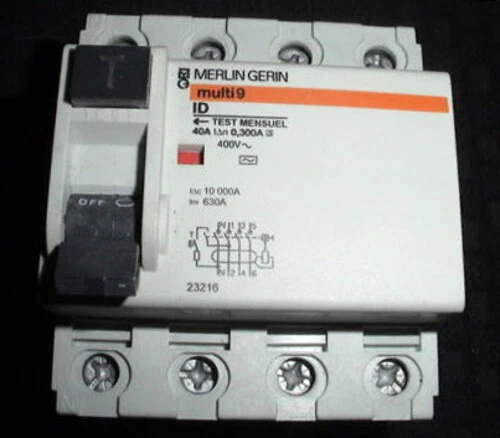 INTERRUPTEUR DIFFERENTIEL MULTI 9 -Merlin Gerin 23196 - Tetrapolaire ...