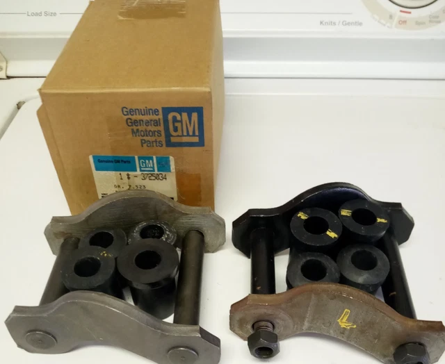 NOS 1956 1957 Chevy Rear Leaf Spring Shackles 3725033 3725034 $207.51 ...