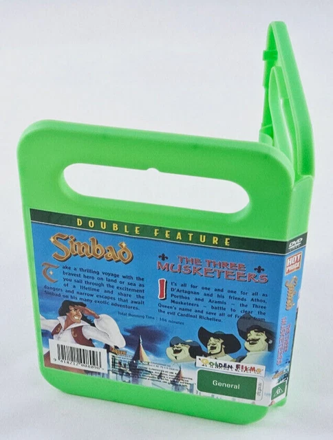 SINBAD + THE Three Musketeers DVD (Region 4) VGC Golden Films $7.95 ...