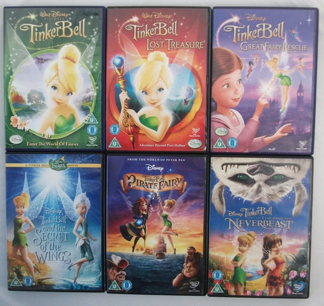WALT DISNEY TINKER Bell (6 DVD) Bundle Complete Film Collection ...