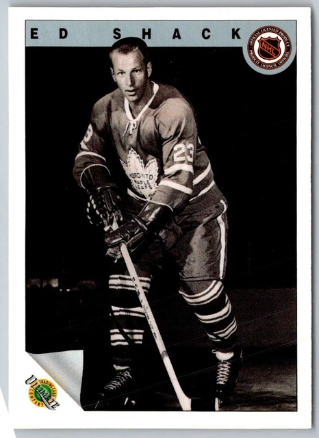 1991 ULTIMATE ORIGINAL 6 French Eddie Shack #41 Toronto Maple Leafs ...