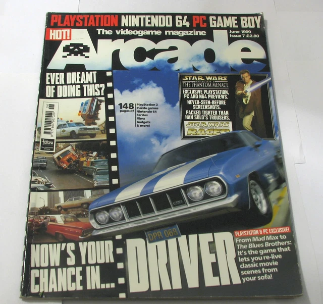 ARCADE MAGAZINE Issue 7, June 1999 Playstation Nintendo 64 PC Gameboy £ ...