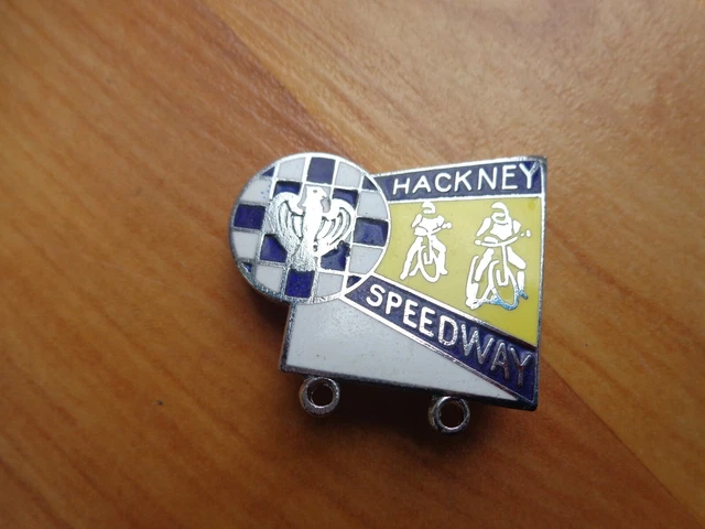 SPILLA IN SMALTO Metallica Vintage Hackney Speedway Con Crest Di W ...
