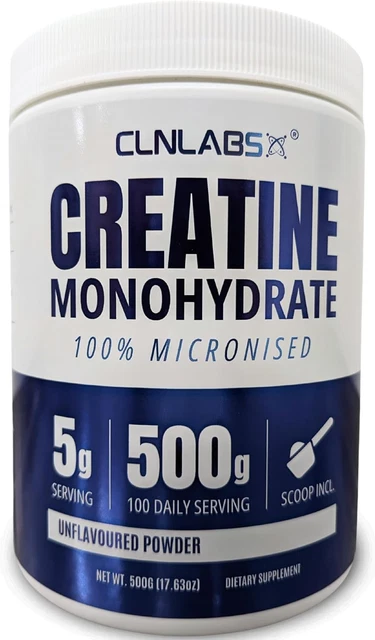 CREATINE MONOHYDRATE POWDER - 500g Tub (200 Mesh) | Fine Grade, Pure ...