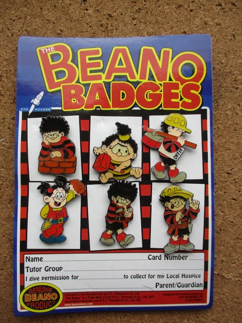 DENNIS THE MENACE BEANO COMIC BOOK CARTOON ON CARD JOB LOT BUNDLE Pin ...