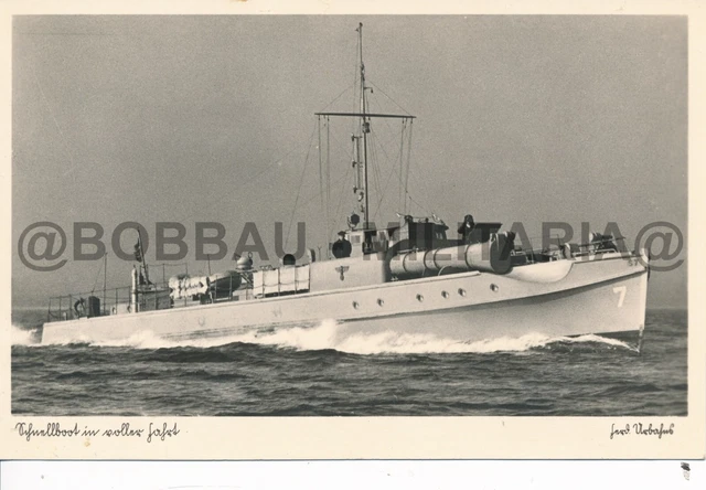 R316 FOTO-KARTE KRIEGSMARINE Schnellboot S-Boot 7 der 1 ...