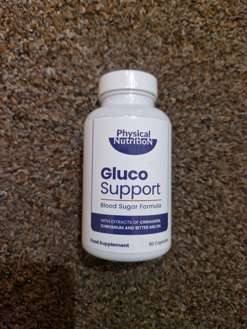 PHYSICAL NUTRITION GLUCO Support Blood Sugar Formula Food Supp 90 Caps £49.99 - PicClick UK