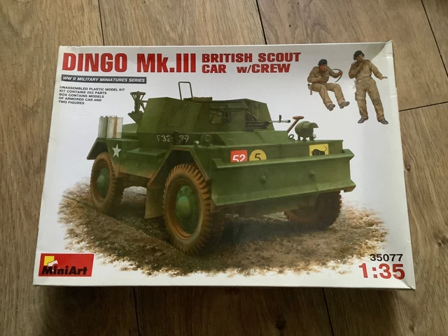 DINGO MK.III BRITISH Scout Car w/Crew 1/35 scale MiniArt 35077 Model ...