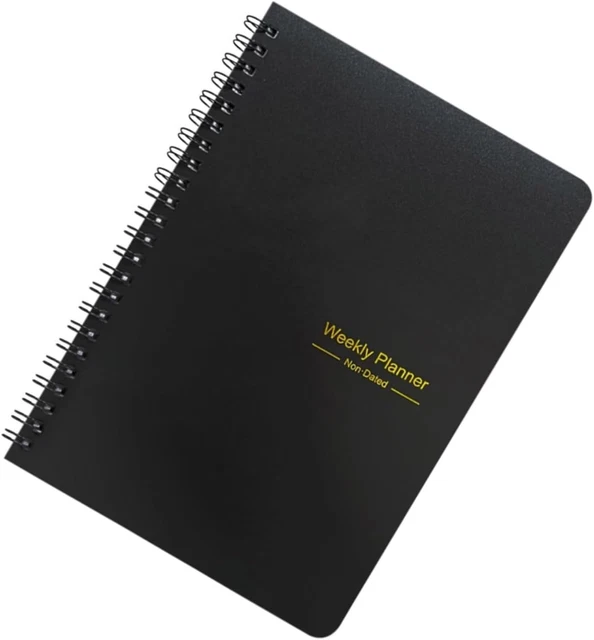 WEEKLY PLANNER NOTEBOOK 52 Weeks Undated for Students, Work & Fitness ...