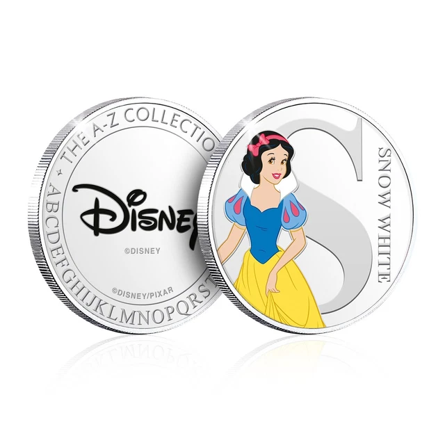 DISNEY SNOW WHITE Colorized Medal Coin - Snow White Coin Medal £12.33 ...