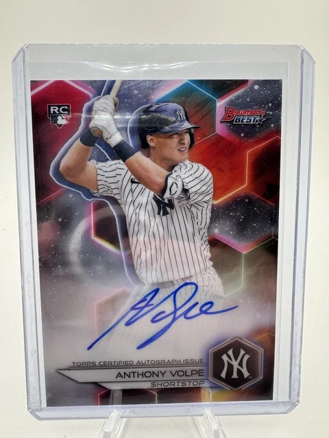ANTHONY VOLPE 2023 Topps Bowman's Best Rookie Auto On Card RC Yankees Baseball EUR 203,26 ...