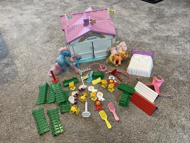 G1 MY LITTLE Pony SHOW STABLE with Ponies & Accessories Vintage 1983 ...
