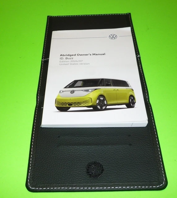 2025 VW ID. Buzz Abridged Owners Manual Guide 25 +Case Volkswagen S 1St ...
