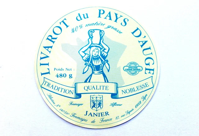 ANCIENNE ETIQUETTE BOITE De Fromage, Livarot Du Pays D'auge: Janier ...