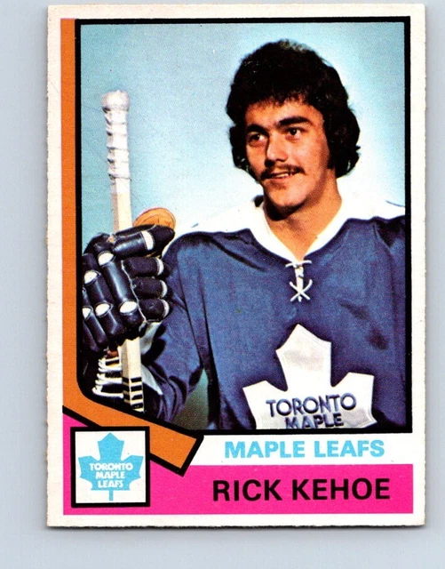 VINTAGE HOCKEY CARD Opc 1974-75 Toronto Maple Leafs Rick Kehoe No206 $3 ...