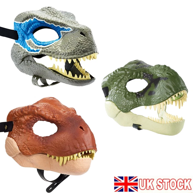 DINOSAUR MASK JURASSIC World Velociraptor Dino Mask Moving Jaw ...
