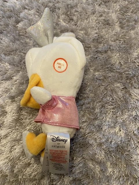 8& DISNEY PRIMARK DAISY DUCK SOFT TOY PLUSH WITH CHIME SOUND Music £5. ...